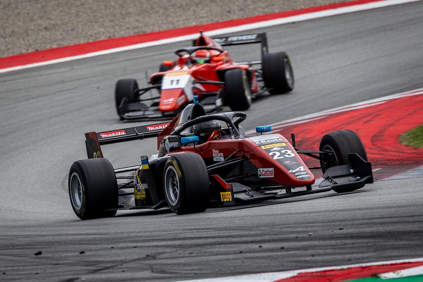 KIC Motorsport drivers faced difficulties in circuit of Barcelona